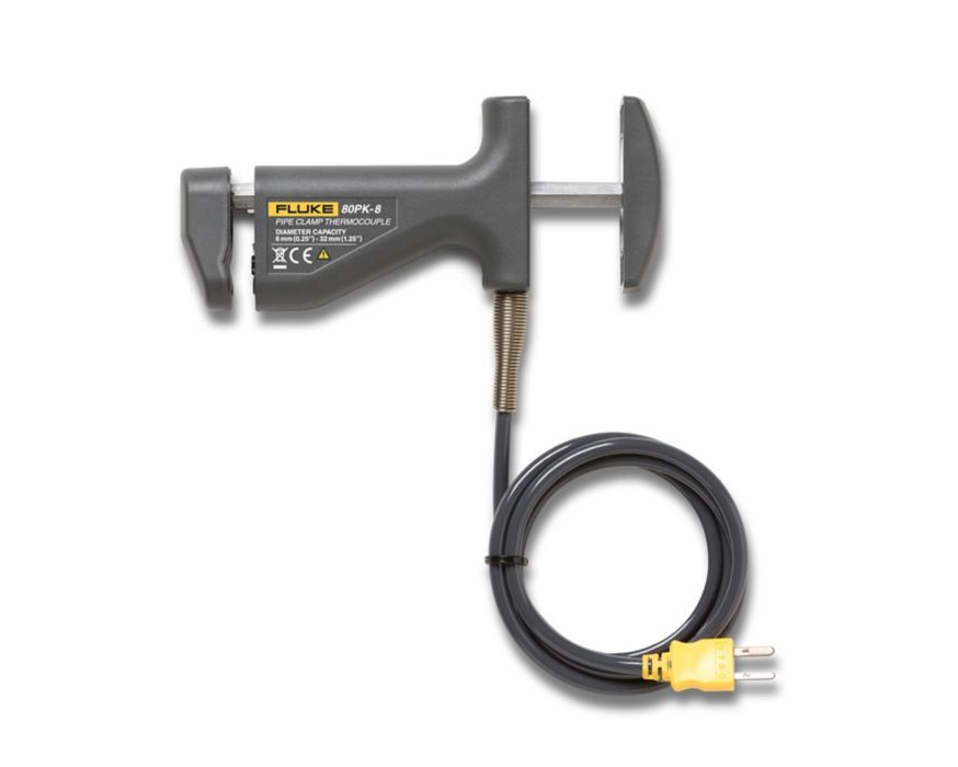 Fluke 80PK-8 Type-K Pipe Clamp Thermocouple Probe for Accurate ...