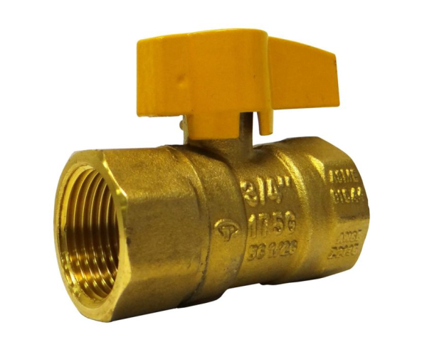 JMF 8478012129800 Two Piece Gas Valve with 600 Series Lever Handle - 3/ ...